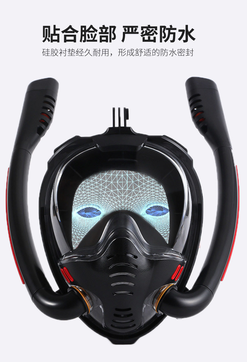 Kadihao vollgesichts-tauchschnorchelmaske für erwachsene