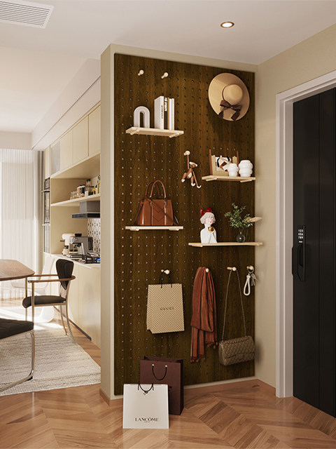 Solid wood cave plate entry porch, exemption of the shelves accessories ...