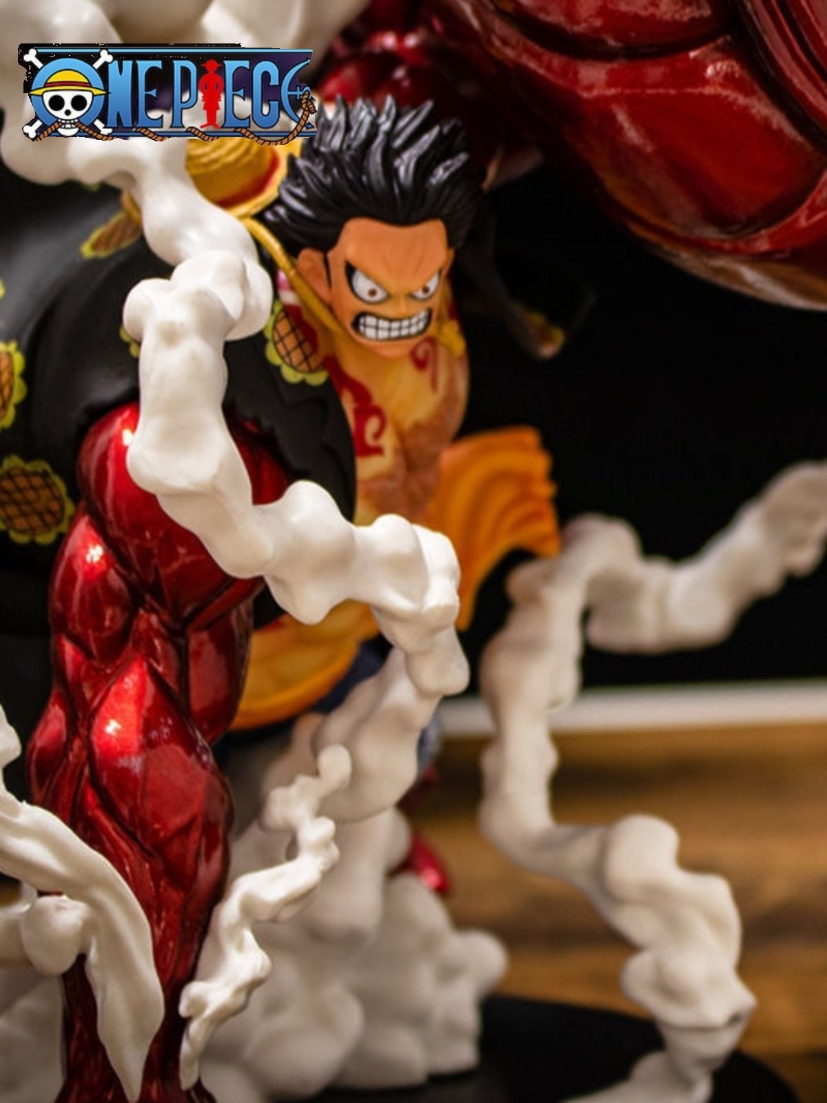 Figurine One Piece Luffy - Snake Man, Fire Fist - Statue Décorative