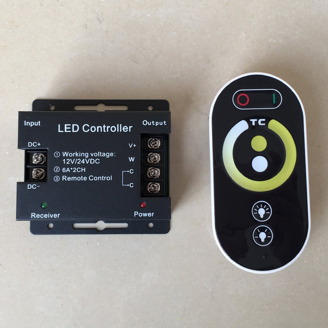 LED three-color dual-color temperature dimming controller 5V12V24V ...