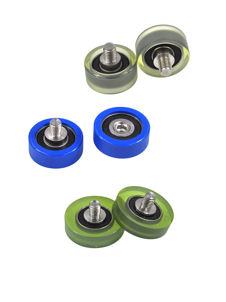 UMBH包胶轴承聚氨酯滚轮PU橡胶轮耐磨608/626压轮导向轮