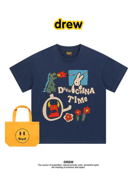 Drew smiling face trendy brand ins design sense cartoon cartoon cartoon ...