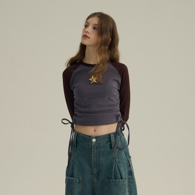 HeartBoon autumn American hot girl long-sleeved T-shirt women's design ...