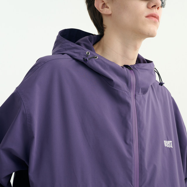 HeartBoon three-proof new American outdoor hooded purple jacket jacket ...