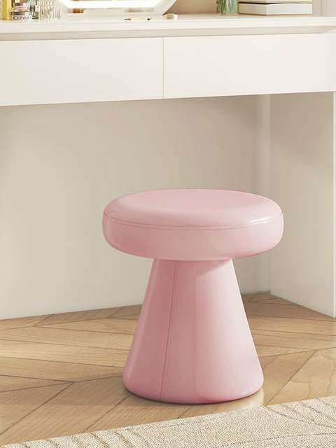 Light luxury makeup stool, bedroom dressing stool, internet celebrity low stool, round stool ...