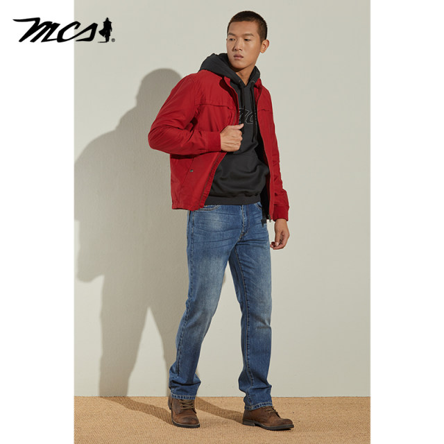 MCS men's clothing originated from Marlboro spring jacket stand collar ...