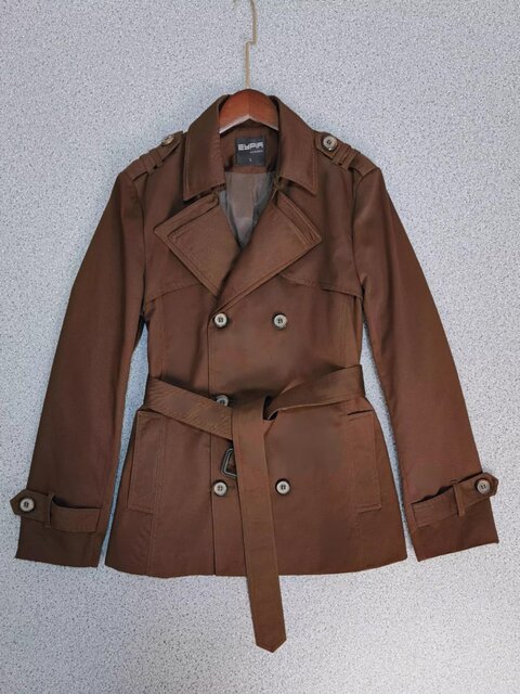 Double-breasted trench coat for women in spring and autumn new British ...