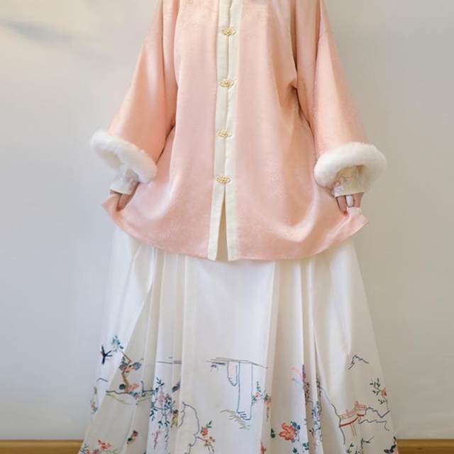 Bai Su original Hanfu new Chinese national style shirt [lilac] top ...