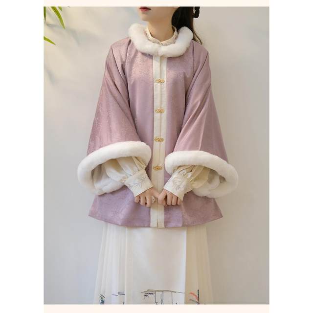 Bai Su original Hanfu new Chinese national style shirt [lilac] top ...