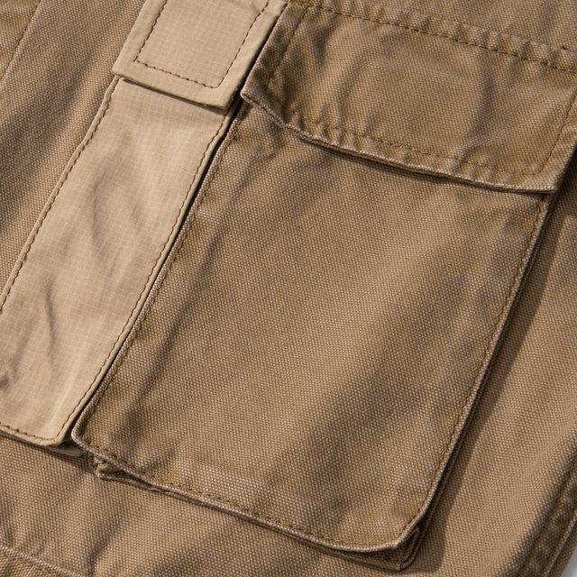 Desert new outdoor multi-functional bag washed cotton work vest men's ...