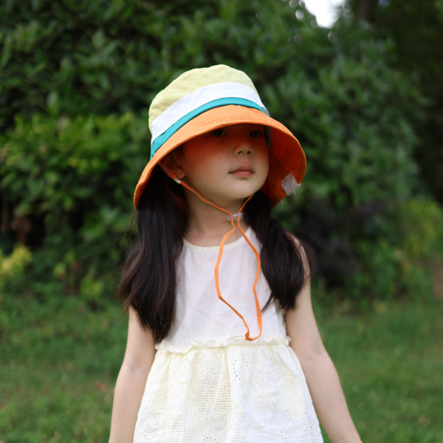 Children's sun protection hat girls outdoor sun hat baby hat summer ...