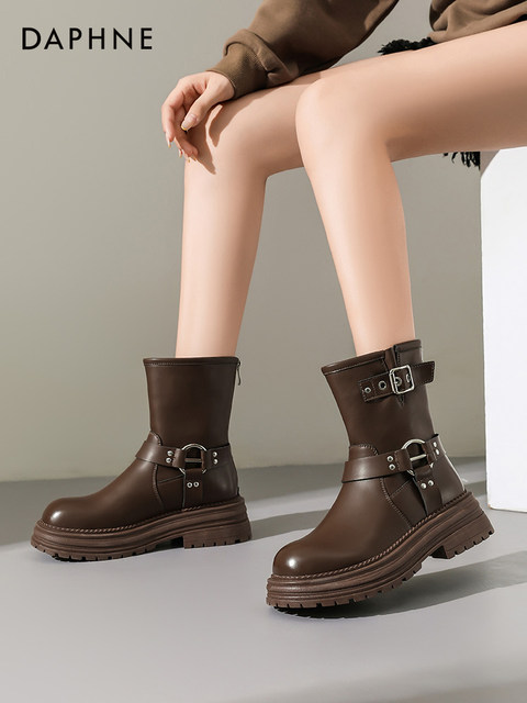 Daphne Short Boots for Women Autumn and Winter 2025 New Hot Thick Sole ...