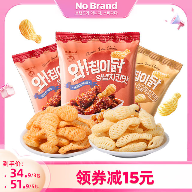 NoBrand Korean Fried Chicken Leg Snacks Sweet and Spicy Potato Chips ...