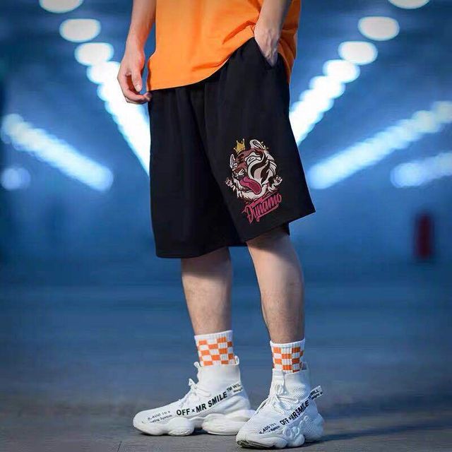 Dry live fitness sports shorts Men's running stewed casual five -point ...