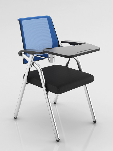 Folding training chair with table board conference chair with writing ...