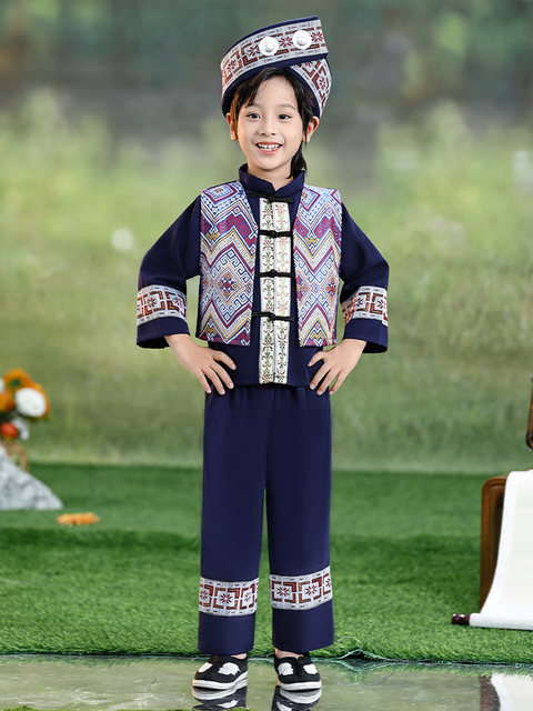Ethnic costumes children March 3 Minority Hani costumes Lolita Miao men ...