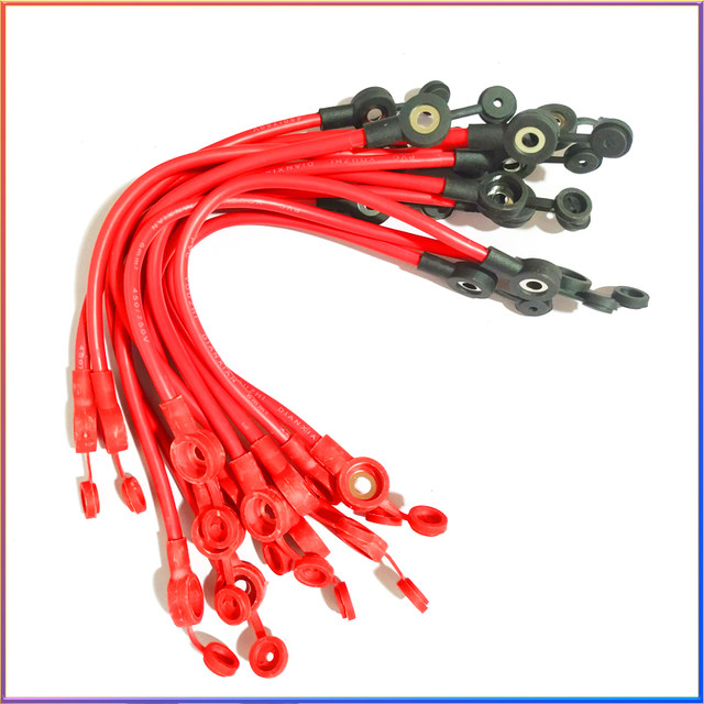 Bold pure copper 6 square electric vehicle battery cable battery cable ...