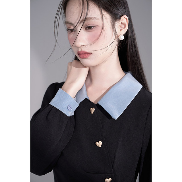 IEOT2024 new French retro lapel Hepburn style high -level sensory ...