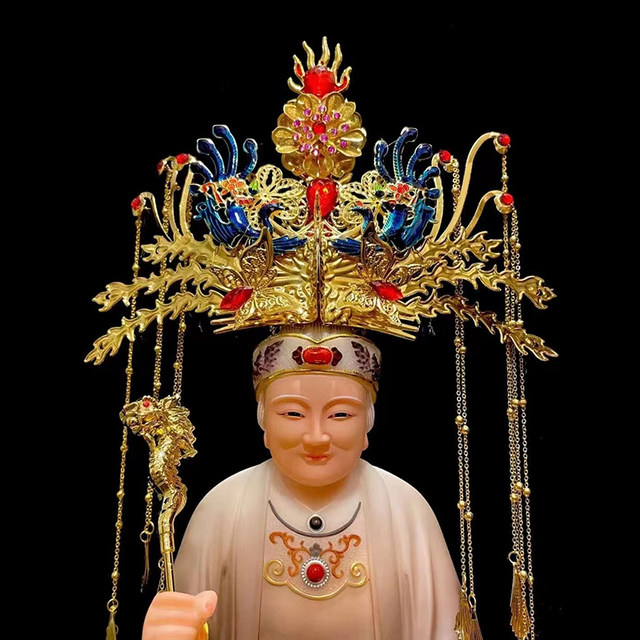 Handmade alloy god statue phoenix crown fairy family four major ...