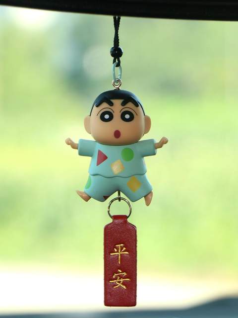 Translated Crayon Shin-shiba car pendant cute doll car rearview mirror ...