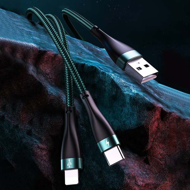 Pinsheng one-to-two data cable two-in-one double-head suitable for ...