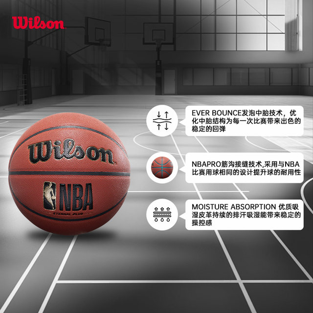 Wilson Wilson NBA Moisture Absorbent Basketball No. 7 Professional ...