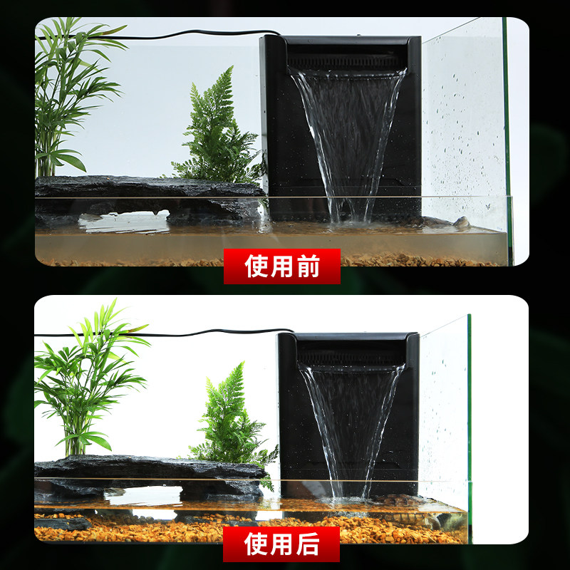 Li Yimei Grand Terrarium en Verre pour Tortue avec Plateforme de Séchage