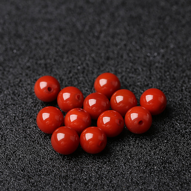 7A natural Sichuan material full of meat south red agate loose beads ...