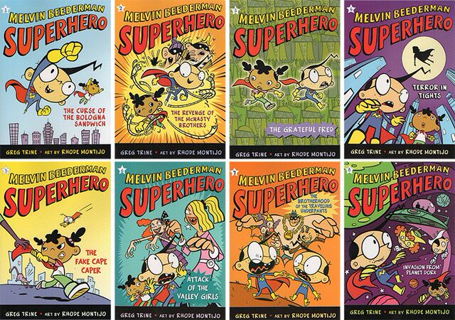 Original English Melvin Beederman Superhero 8 volumes Children's humor ...