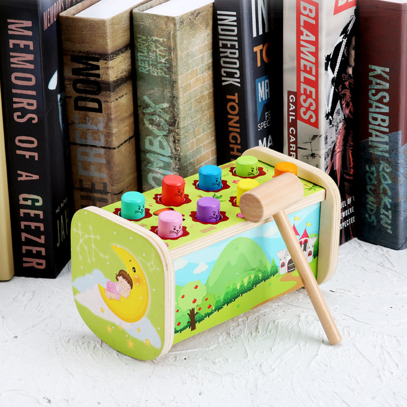 Leyouyou Wooden Gopher Hammer Early Education Toy - Baby & Toddler ...