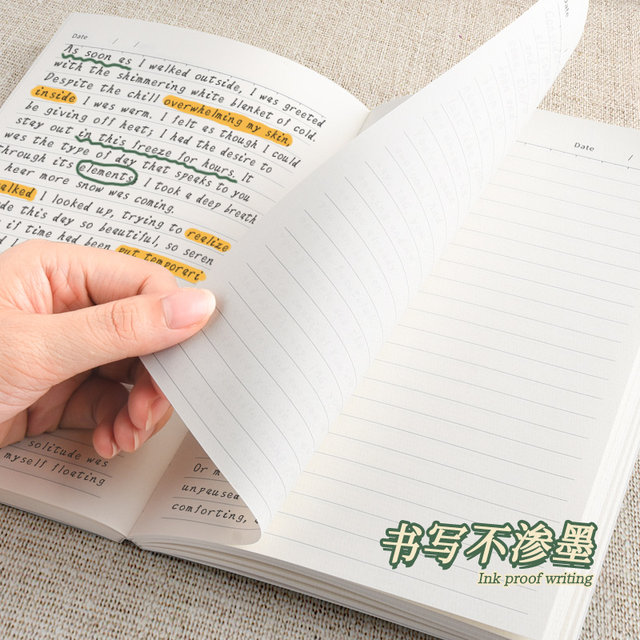 American retro notebook thick book large blank inner page ultra -thick ...