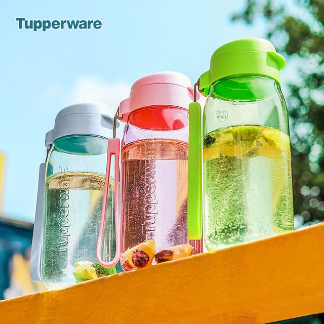Tupperware fun water cup 550ml large capacity plastic portable sports ...