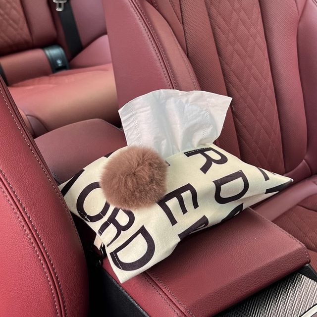 Advanced design paper towel box Black armrest box, car paper towel ...