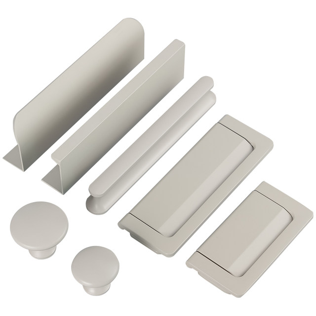 Cream style handle cabinet drawer handle invisible tatami cabinet door ...