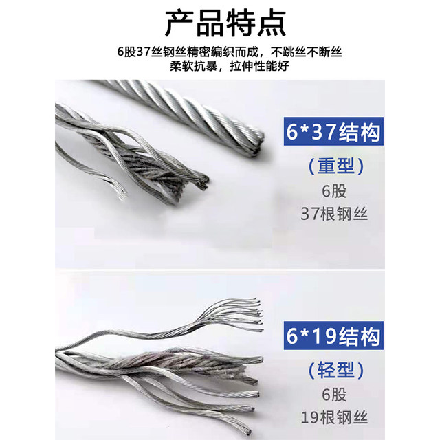 Chenghua Juli braided wire rope hand-woven pressed hoisting lifting wire rope double buckle with ...
