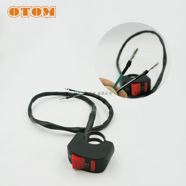 Off-road motorcycle ignition small switch button electric start switch ...