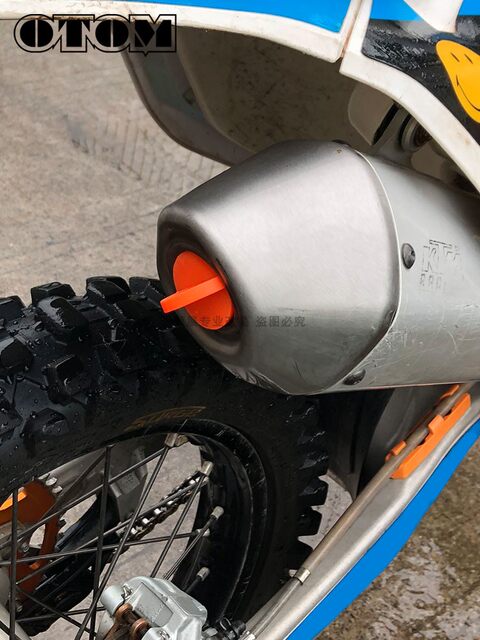 Motorcycle car wash tool exhaust plug color off-road motorcycle exhaust ...