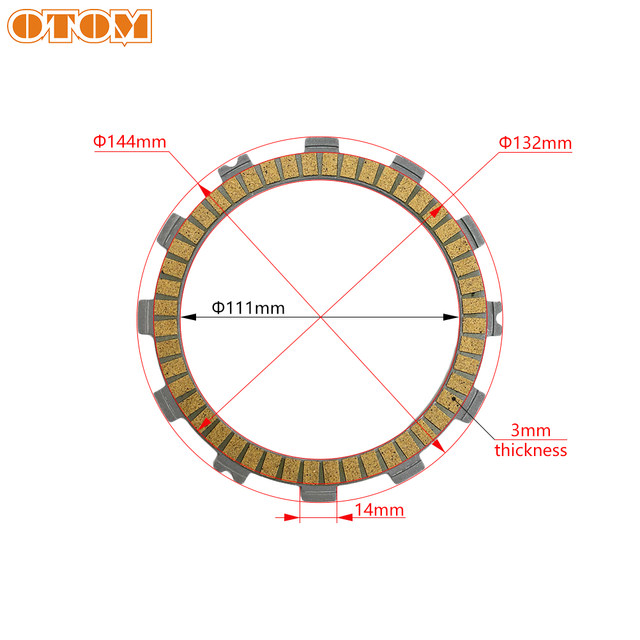 OTOM clutch plate is suitable for KTM450/500/520/530 motorcycle clutch ...