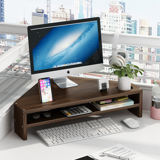 Triangular computer increased corner -corner -based table table display ...