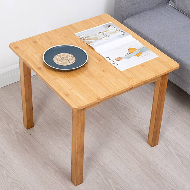 Thickened bamboo square table square simple modern children's study ...