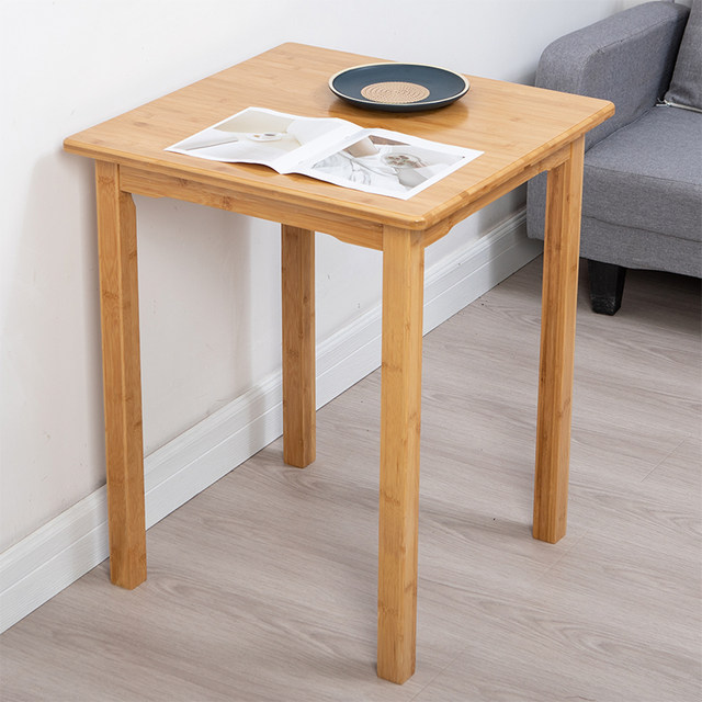 Thickened bamboo square table square simple modern children's study ...