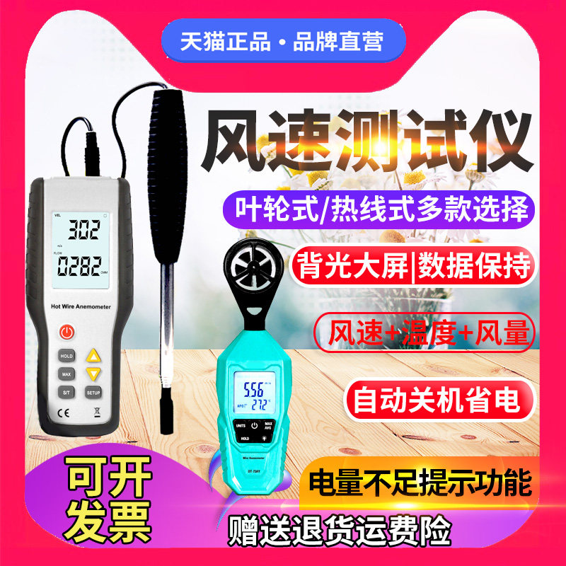 Xacydoe Anemometer - Portable Air Speed & Volume Tester