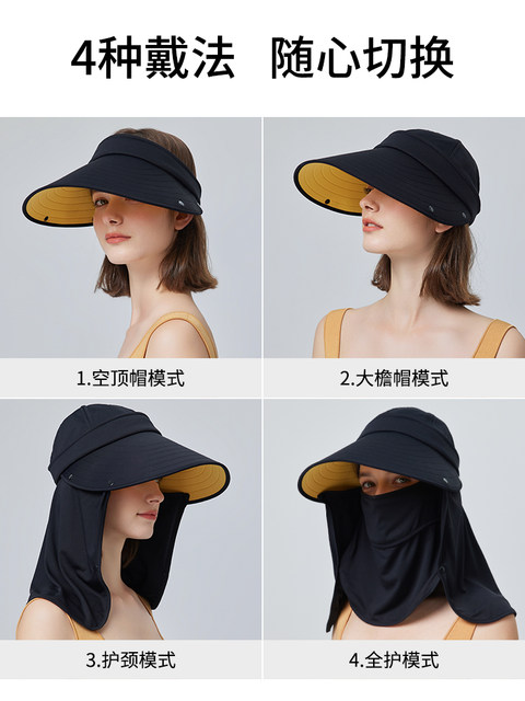 UVBANANA summer sun protection mask sun protection hat women's ...