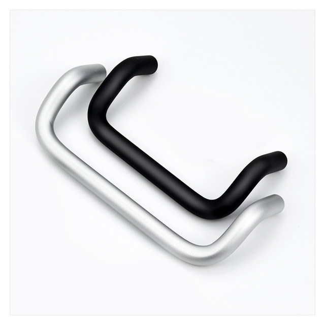 Aluminum alloy angle handle UHFNS66/88/100/120/160 curved bend double ...