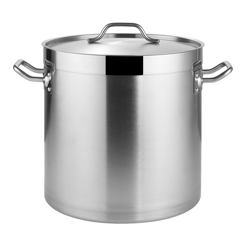 Sanyou Stainless Steel Soup Pot - 45cm Large Capacity Stew Pot with Lid