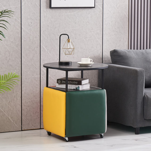 Rubik's cube stool combination home creative coffee table living room ...
