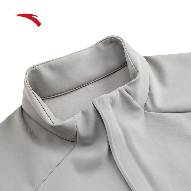 ANTA knitted sports jacket men's autumn new stand-up collar cardigan ...