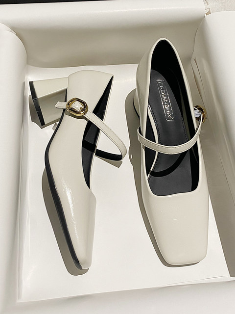 French retro Mary Jane shoes for women 2025 spring and autumn new ...