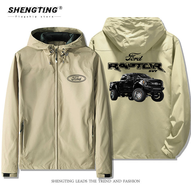 Ford Ford Raptor F-150 Pickup Hooded Jacket Men's Jacket Customized ...