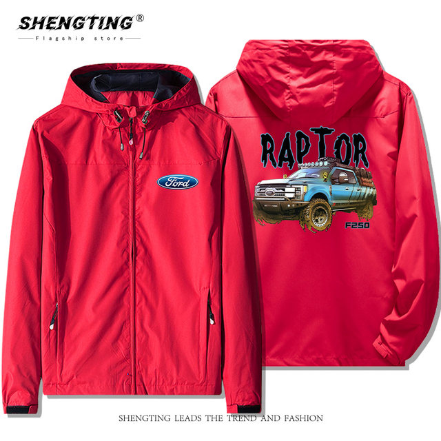 Ford Ford Raptor F-150 Pickup Hooded Jacket Men's Jacket Customized ...